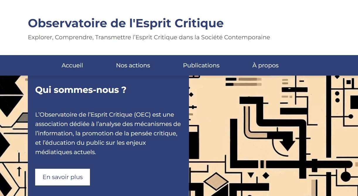 Observatoire de l'Esprit Critique - Accueil